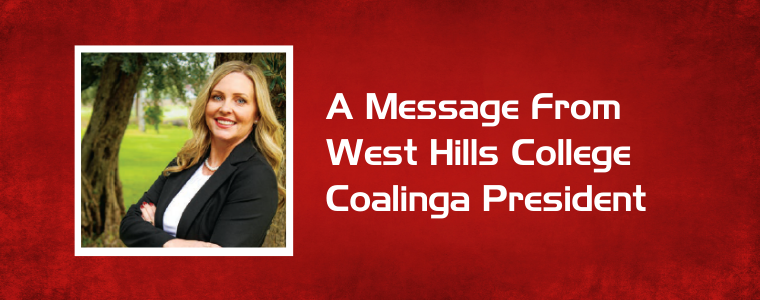 A Message From West Hills College Coalinga President | West Hills Colleges